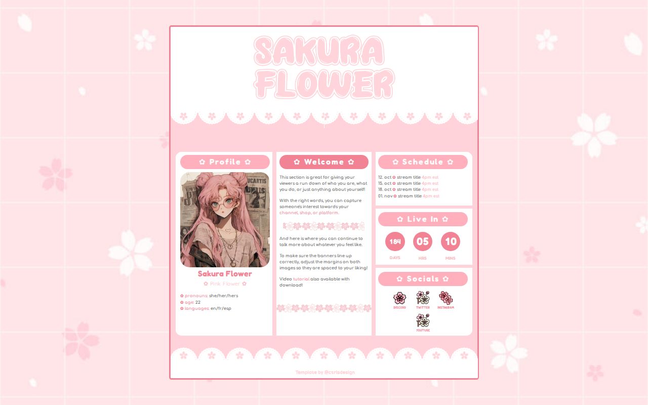 Ctrl-S Design | Sakura Template Live Demo